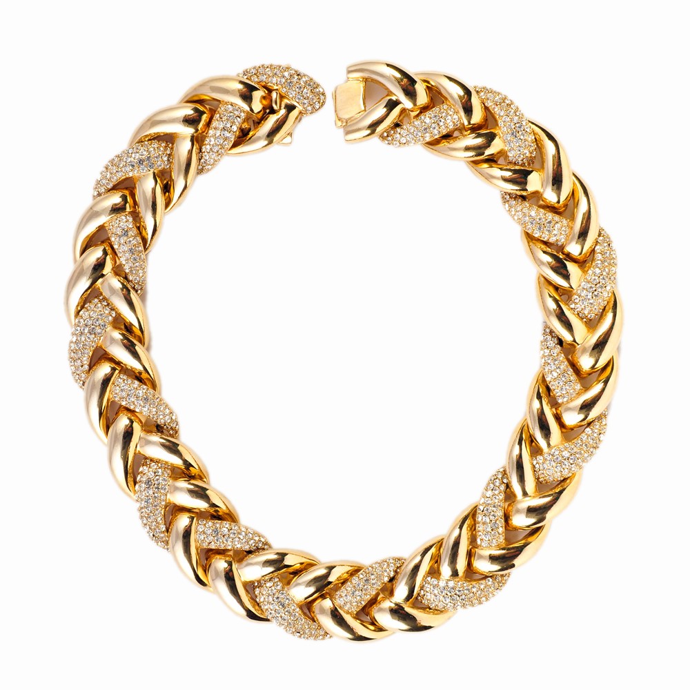 Gold Rhinestone Necklace